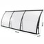 Door Canopy Awning Shelter Front Back Outdoor Porch Patio Window Roof ...