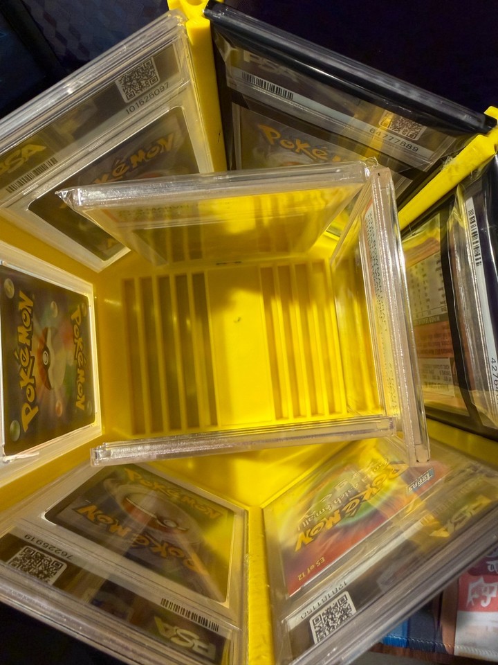 Rotating Card Display - PSA rotating hexagon | eBay