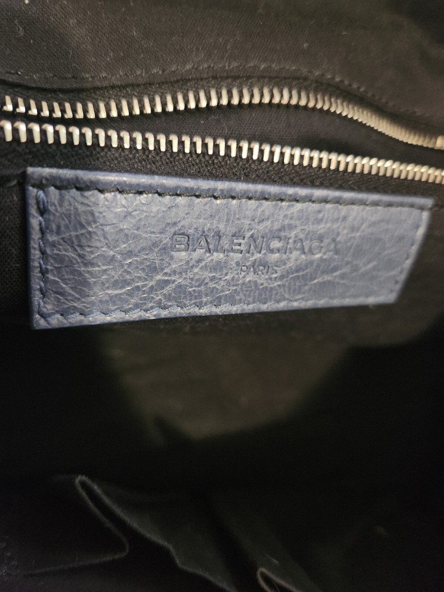 Balenciaga Blue Leather Large City Bag With Studs | eBay Balenciaga Blue Leather Large City Bag With Studs | eBay