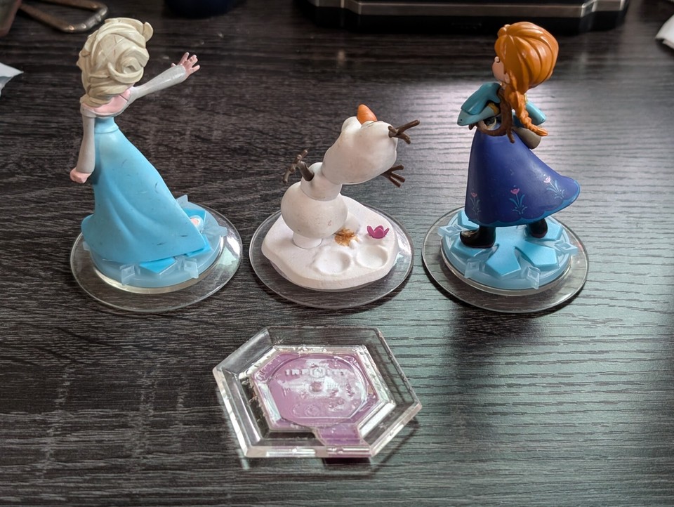 Lot of Disney Infinity FROZEN - ELSA - ANNA - OLAF- Figures & Power ...