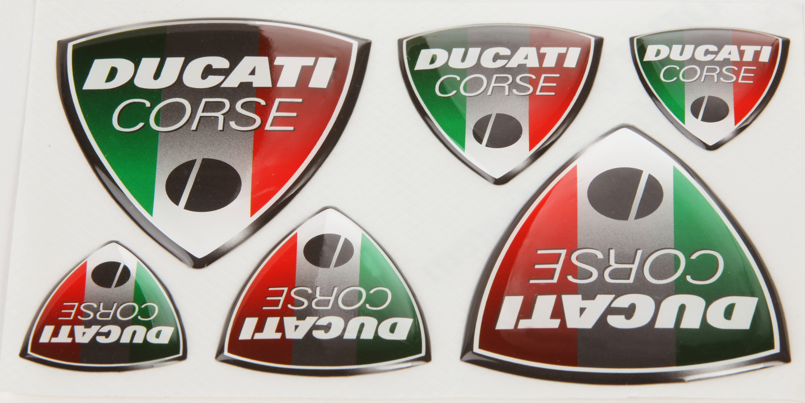 DUCATI DECALS STICKERS ITALIAN FLAG 3D SET OF 6 | eBay.de