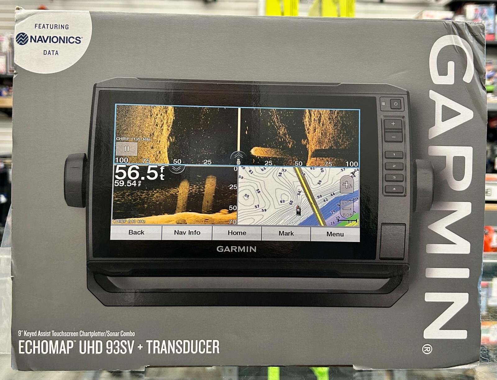 Garmin ECHOMAP UHD 93sv with GT54UHD-TM and Navionics+ Maps 010-02342 ...