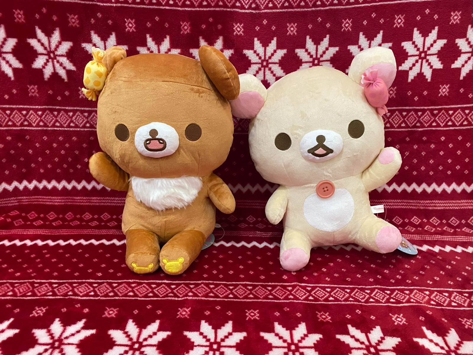 Rilakkuma and Korilakkuma Amusement Park Candy Bow Plush Bundle | eBay