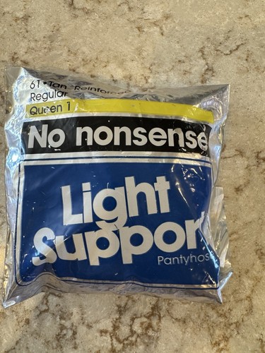 Vintage No Nonsense Light Support Pantyhose Reinforced Toe Queen Tan | eBay