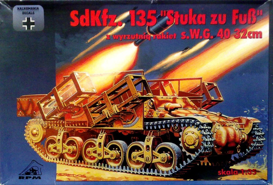 NOB RPM 35050 SDkfz.135 stuka walking sWG40 32cm 1:35 components not ...