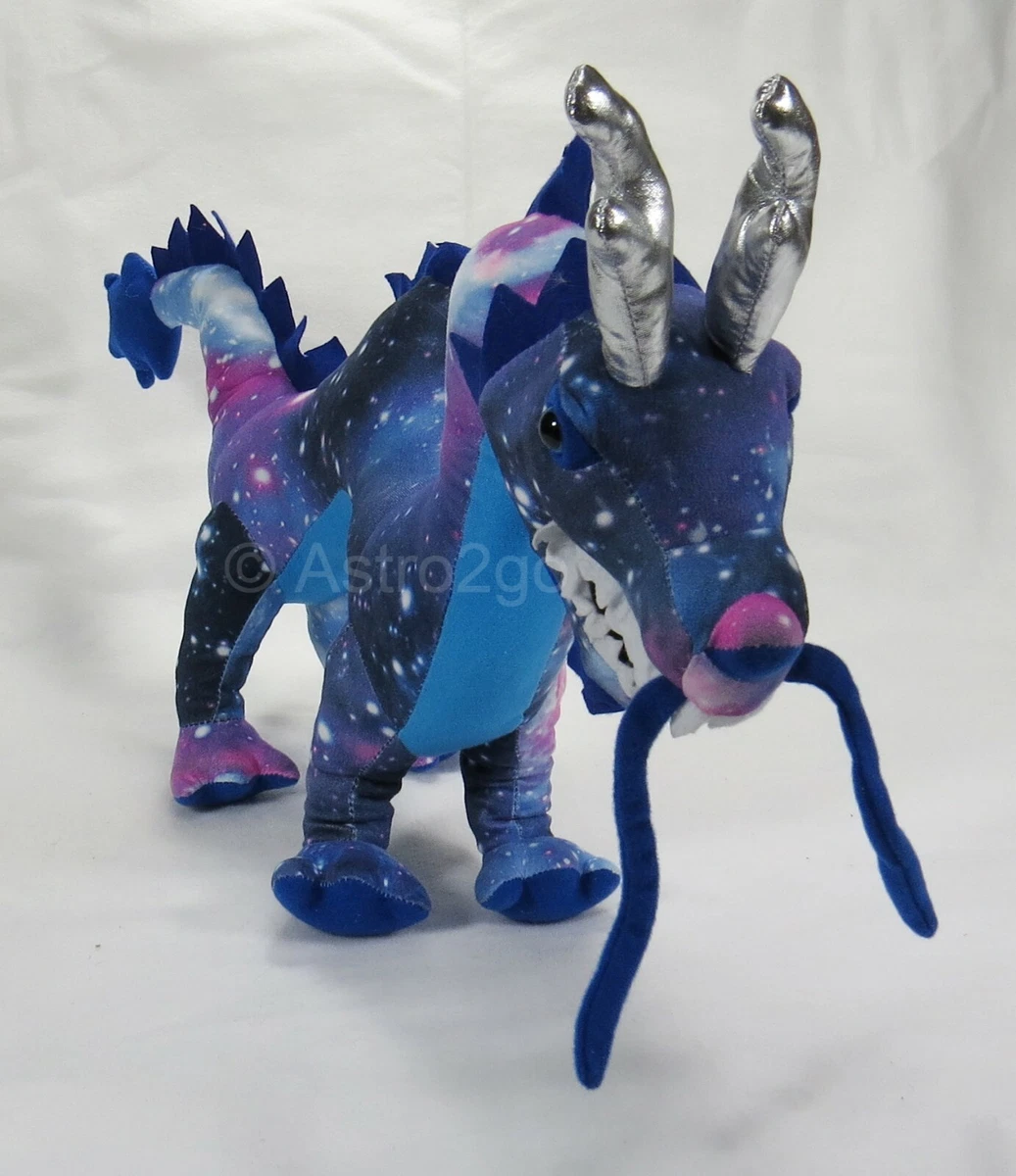 Stuffed Animal Dragon Plush - Galaxy Sky Pattern 7 Feet Long - Hand Crafted RARE smadiasoft.com