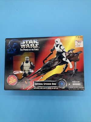 Star Wars The Power Of The Force Imperial Speeder Bike New | eBay