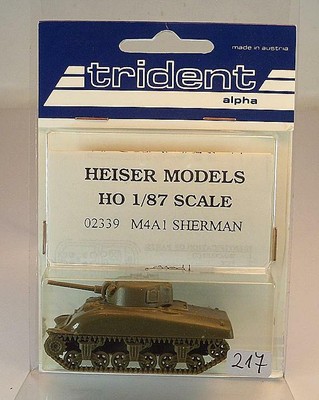Trident (Heiser) Models 1/87 Nr. 02339 M4A1 Sherman Panzer Tank Char ...