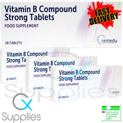 VITAMIN B COMPOUND STRONG TABLETS 1 - 12 PACKS ⭐VEGETARIAN TABS⭐ ⭐LOW ...