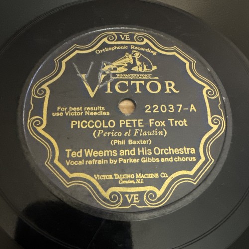 Victor 78 RPM Ted Weems - Piccolo Pete 22037 V | eBay
