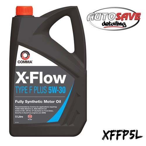 COMMA XFLOW 5W-30 FULLY SYNTHETIC ENGINE OIL -XFFP5L - 5 LITRE-FORD WSS ...