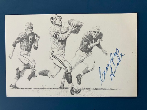 Elroy (Crazy Legs) Hirsch Autograph Football Hall of Fame Postcard | eBay