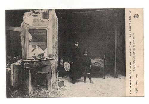 The Zeppelins Over Paris - Two Children Escaped Death (A3580) | eBay