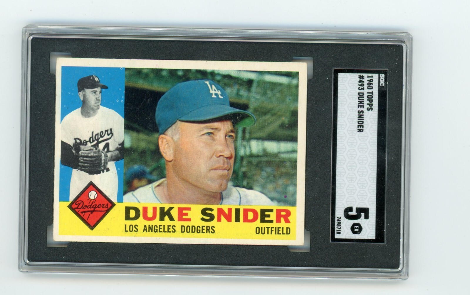 1960 Topps Baseball Duke Snider #493 SGC 5 | eBay