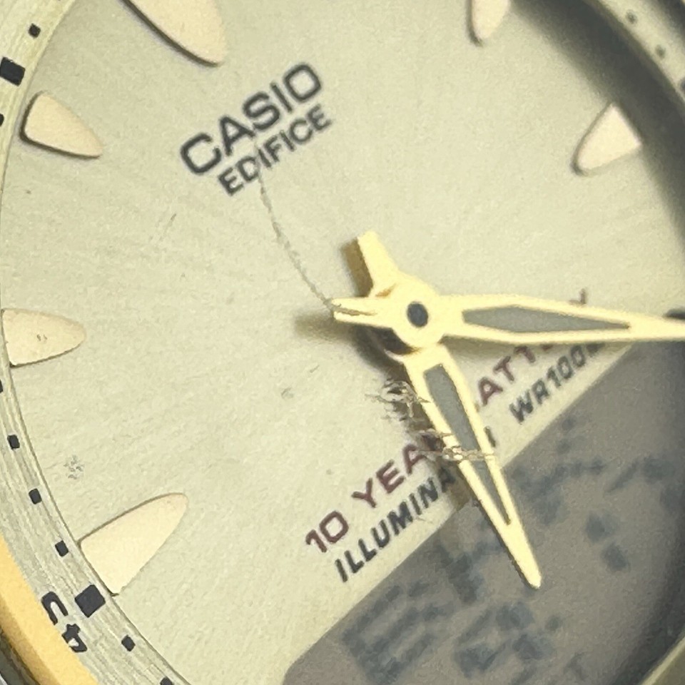 Casio Edifice EFA-109 Module 2747 Wrist Watch Alarm 100 WR Telememo 30 ...