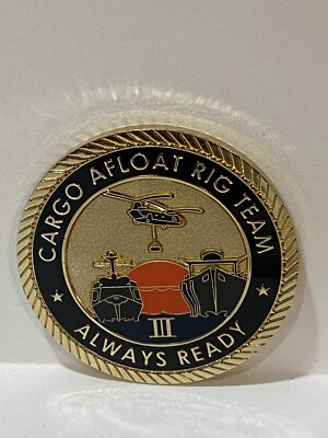 US navy CARGO AFLOAT RIG TEAM 3 - Commanders Challenge Coin - Nick Huso ...