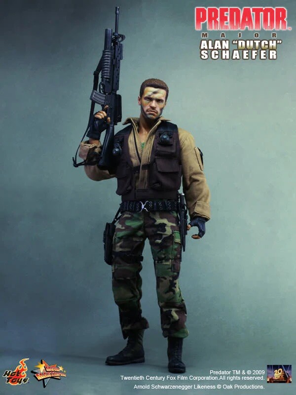 Hot Toys MMS72 Predator Major Alan Dutch Schaefer Sideshow Exclusive ...