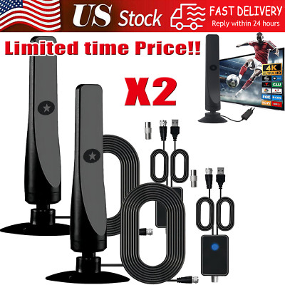 New 4K Rewave Antena, TV Antenna, Suction Cup TV Antenna Plug Play 3m ...