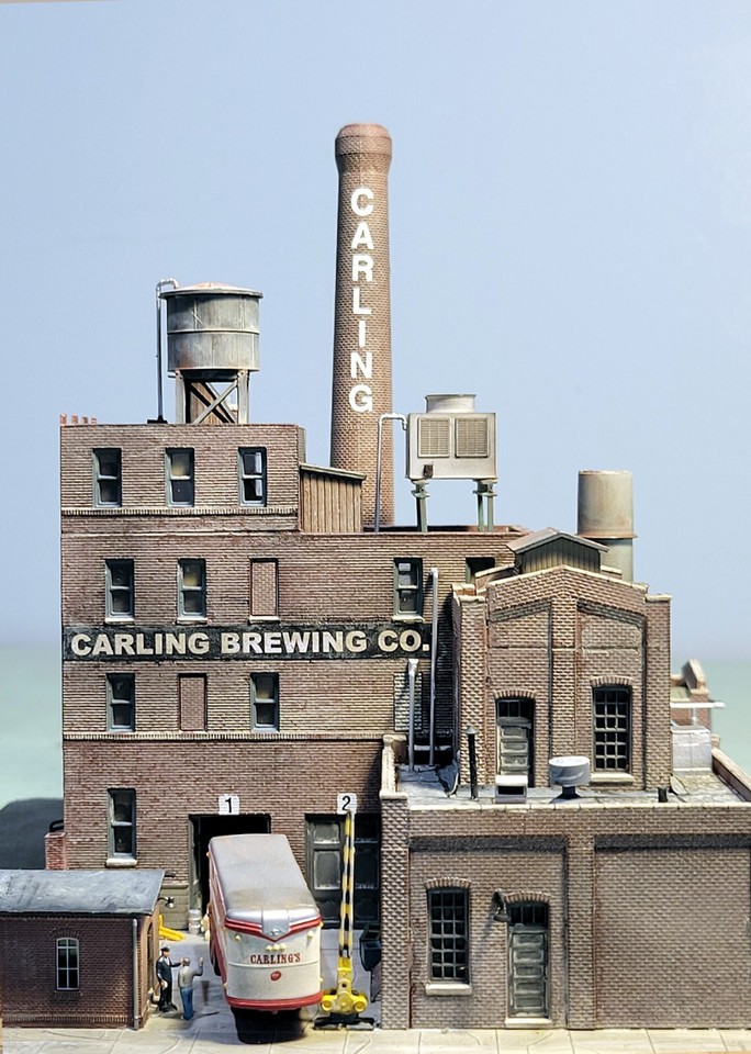 jsky0 - N Scale Custom Built Building Factory Carling Brewery Complex ...