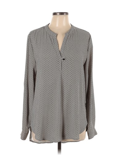 Premise Studio Women Gray Long Sleeve Blouse L | eBay