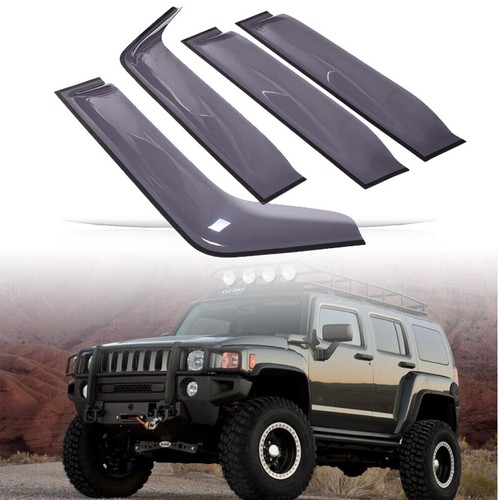 Smoked Side Window Vent Visor Sun Rain Deflector Guard For Hummer H3 ...