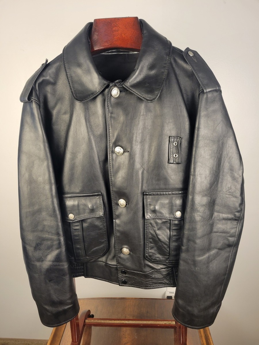 Schott.France.com Vintage Perfecto Police Leather Jacket Schott.France.com Vintage Perfecto Police Leather Jacket