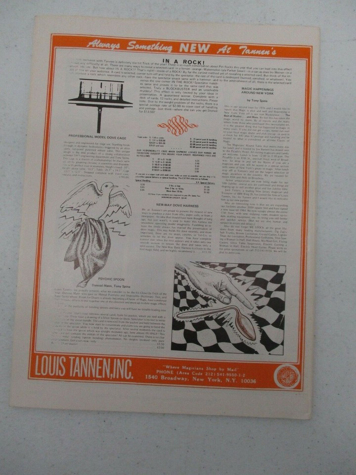 GENII THE CONJURORS MAGAZINE SEPTEMBER 1976 CHUCK & JAN JONES MAGIC ...