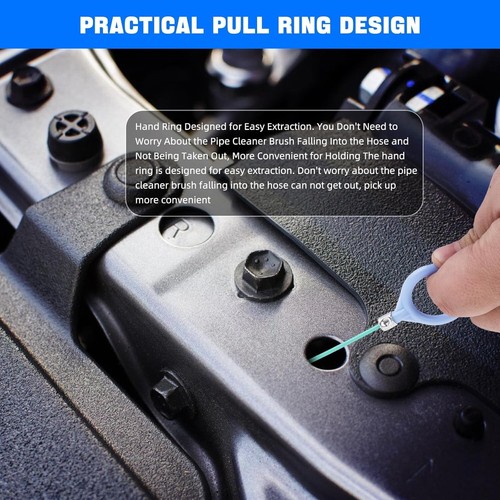 78" Flexible Auto Sunroof Drain Cleaning Tool for Car, Reusable Pipe ...
