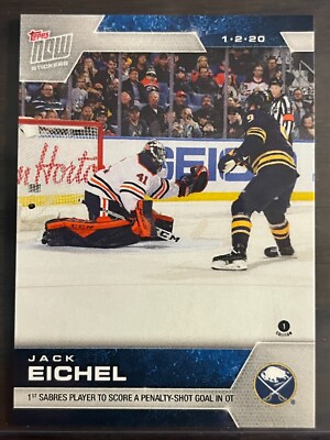 2019-20 Topps Now NHL Sticker #123 Jack Eichel Buffalo Sabres | eBay