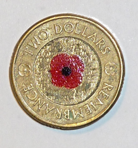 2012 RED POPPY $2 'Two Dollar' Remembrance Coin💥Grubby As Shown💥$0.99c ...