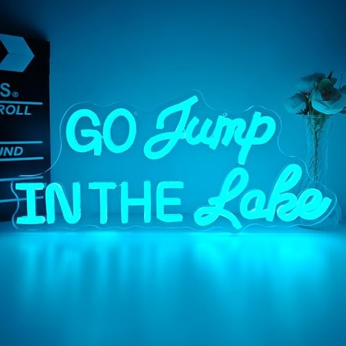 Go Jump In The Lake Neon Sign for Wall Decor Lake House Go Jump in the ...