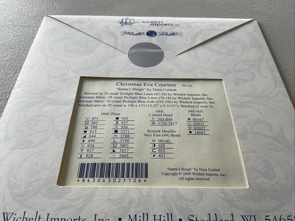 Santa's Sleigh Cross Stitch Pattern Mirabilia Christmas Eve Couriers ...