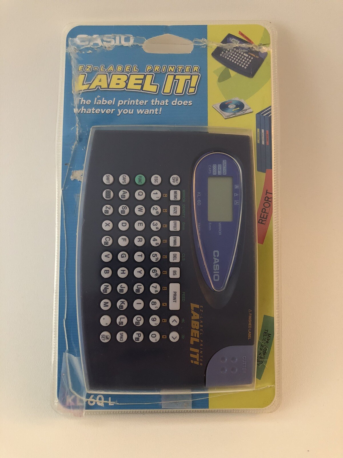 Casio EZ Label Printer LABEL IT! Tape Included KL-60L Label Thermal ...