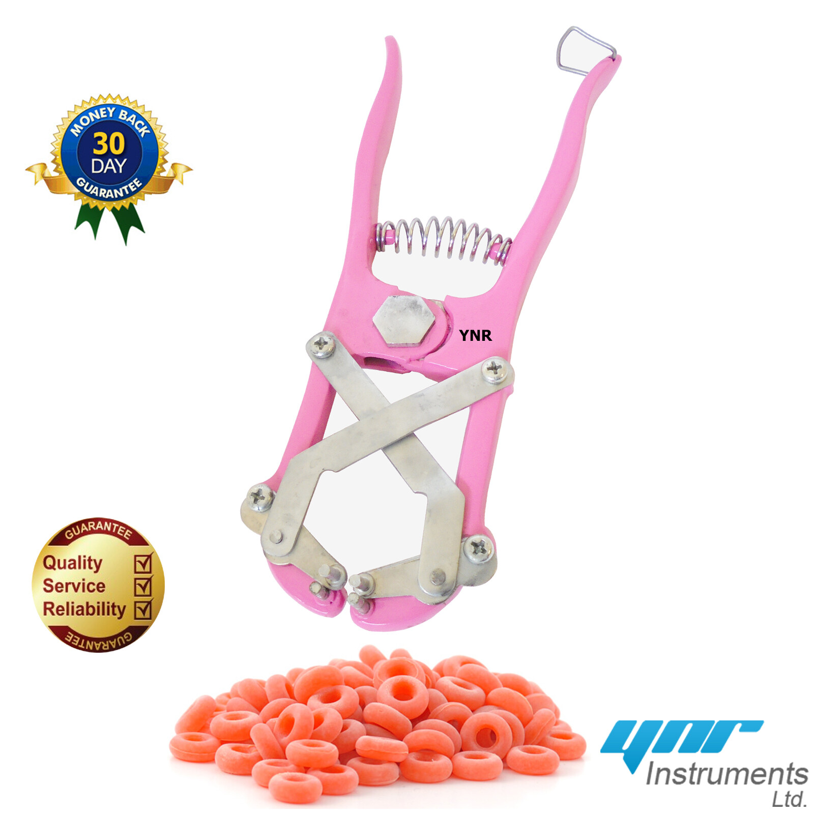 YNR Elastrator Castration Pliers Rubber Ring Applicator Pewter Steel Plastic New | eBay UK