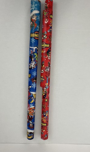 Vintage 2000 All Occasion & Christmas Holiday Digimon Wrapping Paper ...
