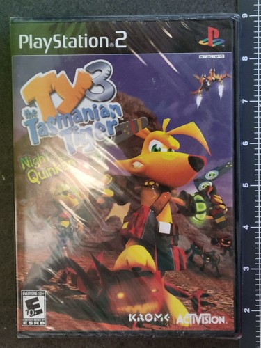 NEW Ty the Tasmanian Tiger 3: Night of the Quinkan PS2, 2005, Black ...