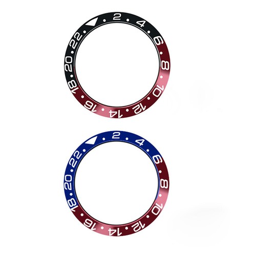 Replacement Ceramic Bezel Insert Watch Ring for 40mm GMT Watch Case ...