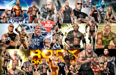 "THE ROCK" Dwayne Johnson (WWE) Collage Poster | eBay