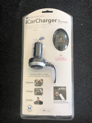 Monster Car Charger for the iPod Shuffle 10 Ft (New) | eBay