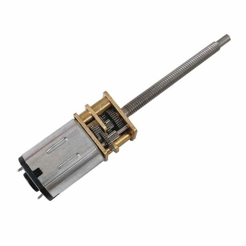 N20 Miniature screw motor screw gear motor M3*34 thick long thread ...