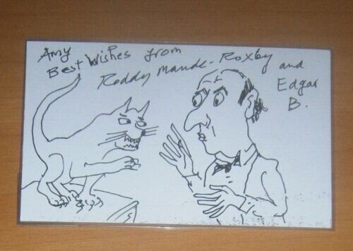 AUTOGRAPH RODDY MAUDE ROXBY Voice of EGGAR Hand Signed & HAND SKETCH ...