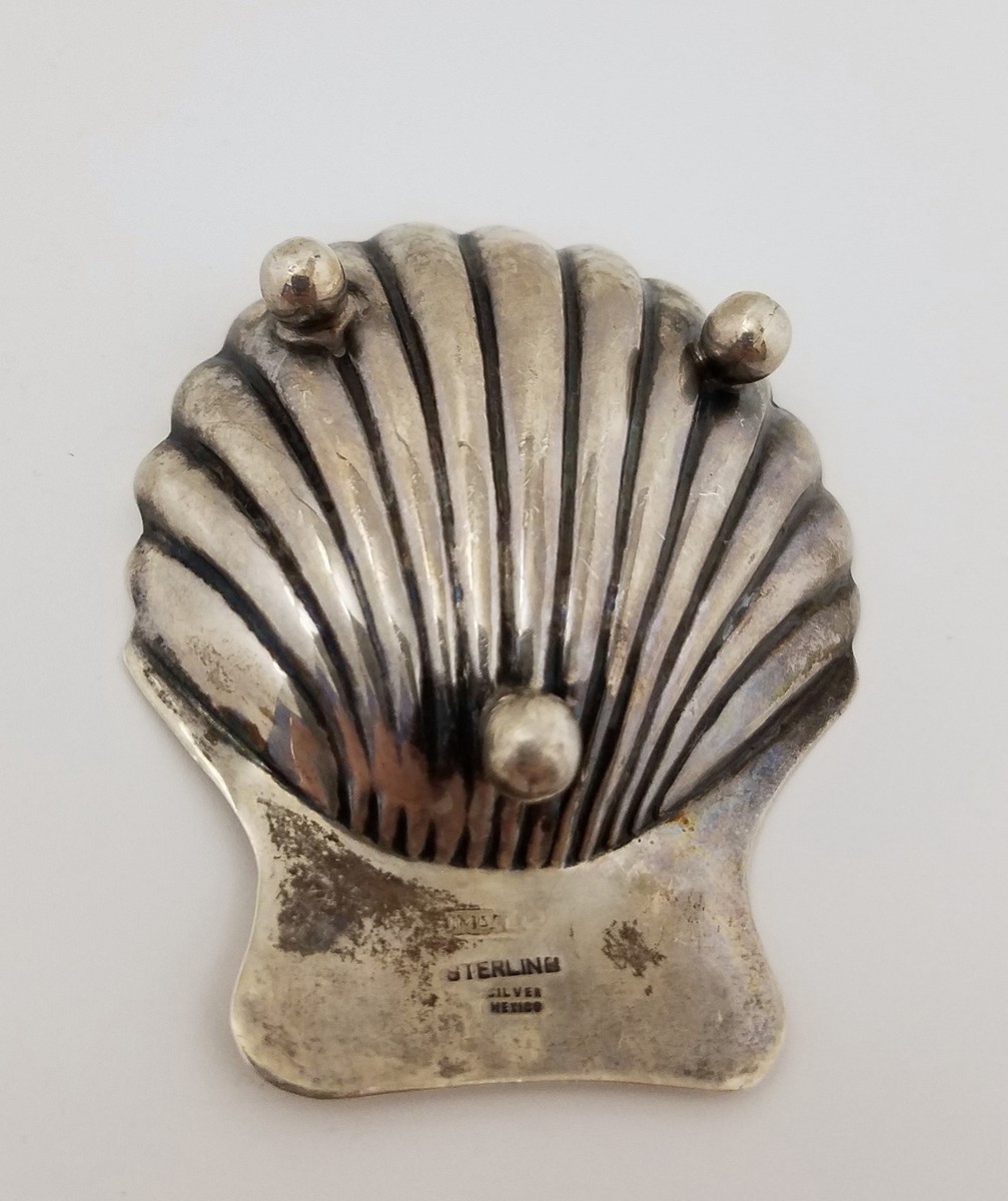 Mexico 925 Sterling Silver Seashell Scallop Clam Shell Mexico 925 Sterling Silver Seashell Scallop Clam Shell