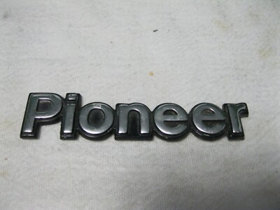 Jeep "Pioneer" Emblem 3 1/2" length Fender Mount, great Condition! 2 ...