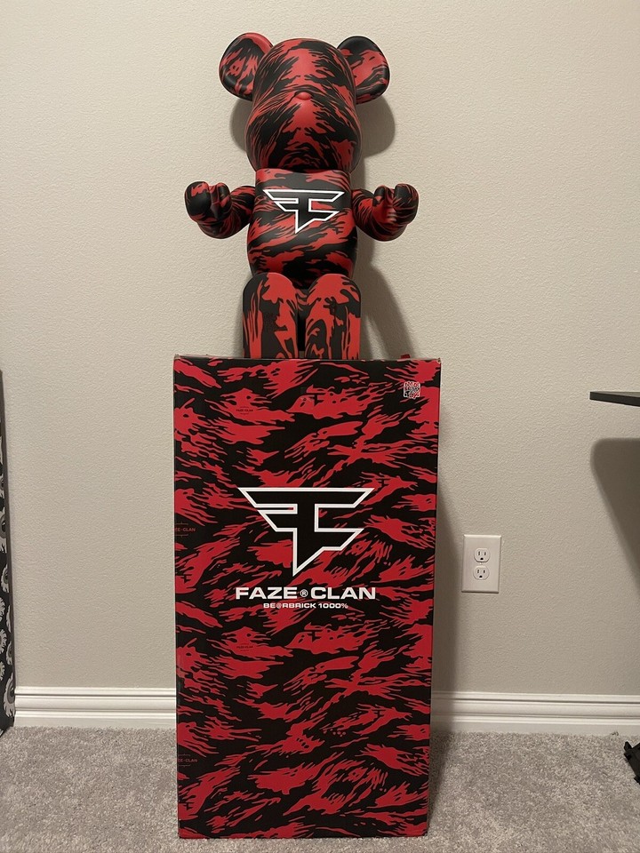 Bearbrick 1000% FAZE CLAN BEAR BRICK Designer Toys Gamer ESports ...
