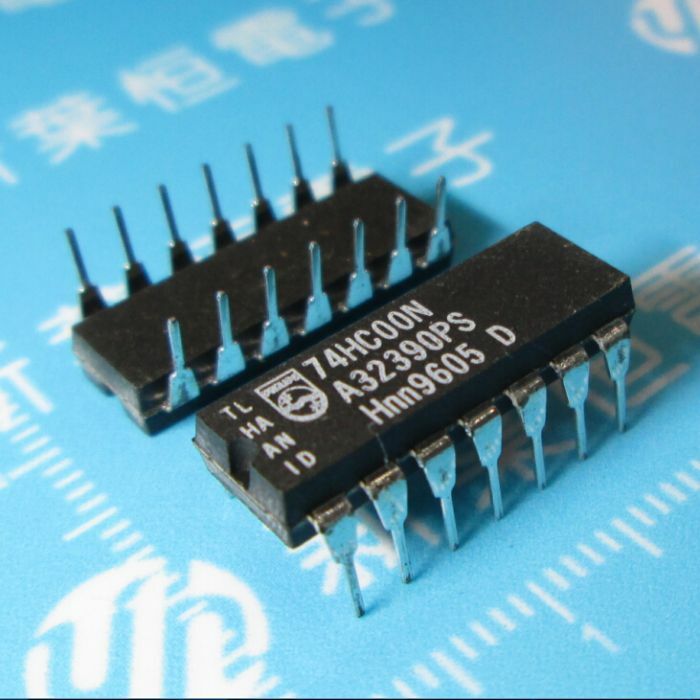 5PCS 74HCT00N,652 IC GATE NAND QU 2INPUT 14DIP 74HCT00N HCT00 74HCT00 ...