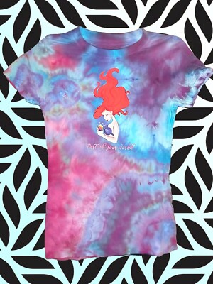 Little Mermaid Tie Dye Multicolor Disney Princess One of a Kind Kids ...