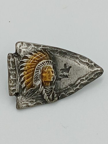 VINTAGE INDIAN CHEIF HEAD ARROW PIN | eBay