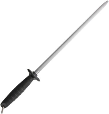 Lansky Sharpening Steel 12 ⅝" Fine Grit Butcher's Style Non-Slip Handle ...