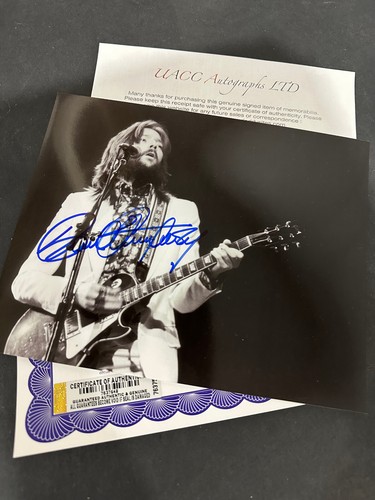 HAND SIGNED Eric Clapton Cream Classic 10x8 GENUINE AUTOGRAPH PHOTO ...