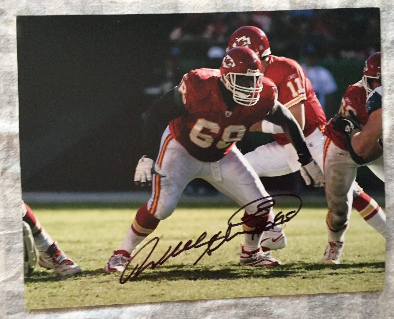 Will Shields Kansas City Chiefs Signed 8 X 10 Photo Hall Of Fame | eBay